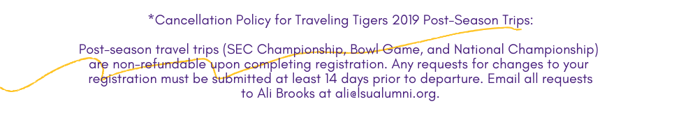 Group Trips for LSU Away Games | LSU Traveling Tigers